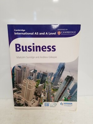 Cambridge International As & A Level Business -Paperback- SURRIDGE ...