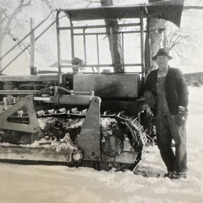 VINTAGE PHOTO 1950s bulldozer, construction equipment Caterpillar ...