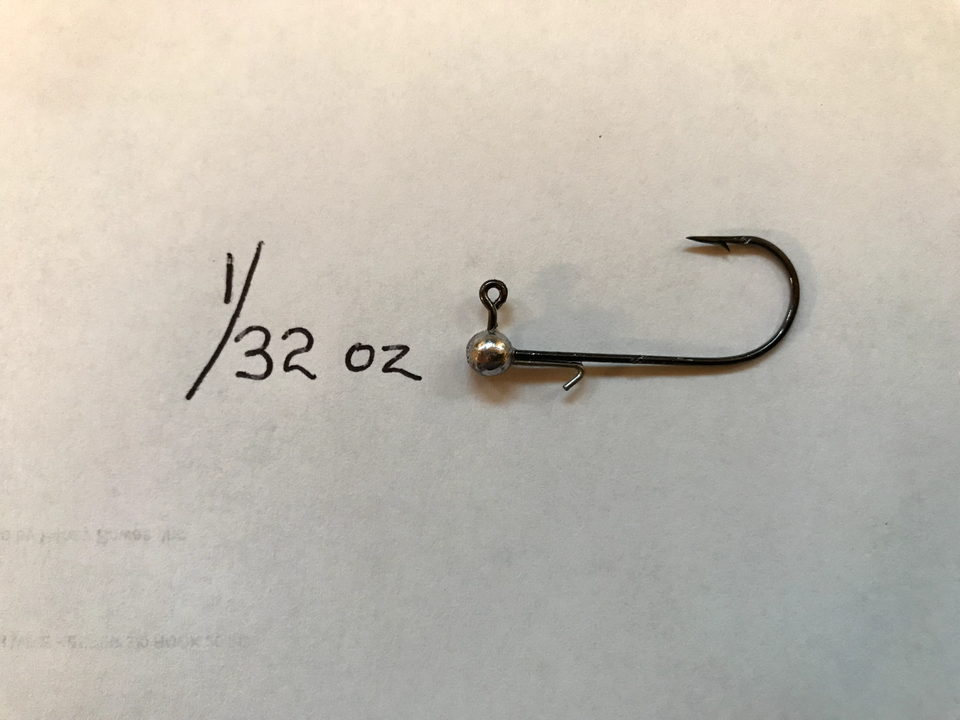 NEW 1/32 OZ ROUND JIG HEADS WITH WIRE KEEPER , 2/0 HOOKS , 20 PC | eBay