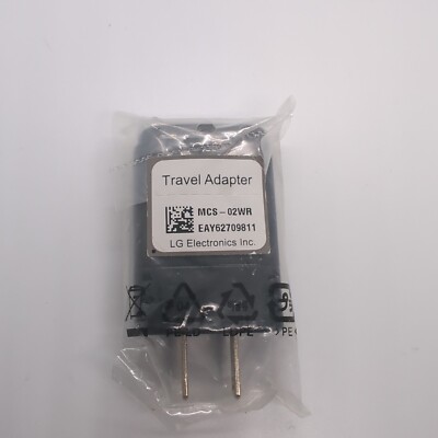 LG Genuine Travel Charger Wall Plug Power Adapter [ MCS-02WR ] (Black ...