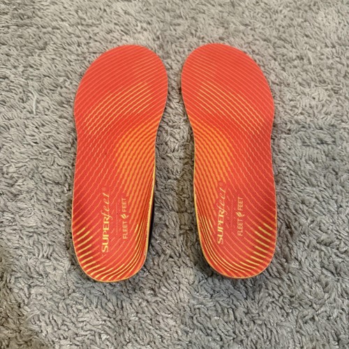 Superfeet Fleet Feet Insoles Size B Orange Support Inserts Shoes ...