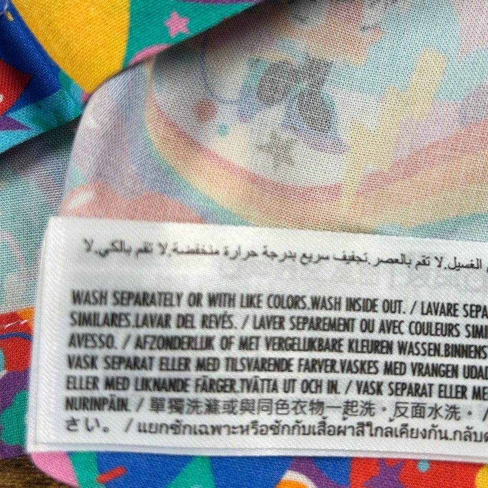 DISNEY Pride Camp Shirt NWT Mickey Minnie Rainbow Loop Collar XL Retro ...