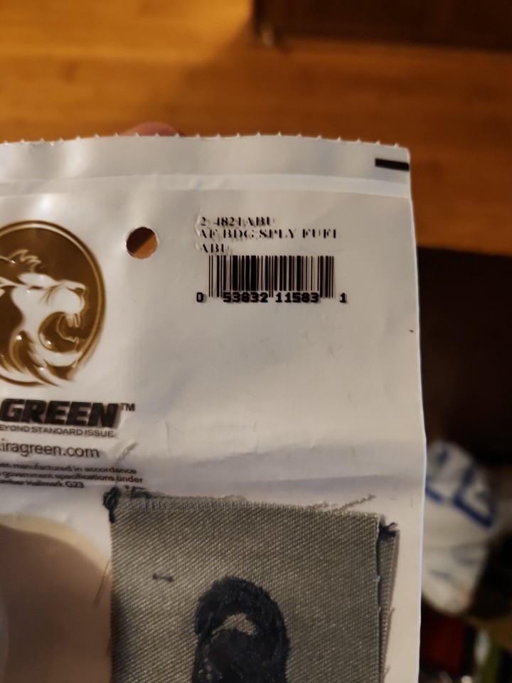 USAF Air Force Supply & Fuels ABU Qualification badge patch Ira Green ...