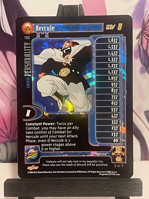 Dragon Ball GT TCG Hercule LV1 135 Baby Saga Unlimited Alt Foil! | eBay