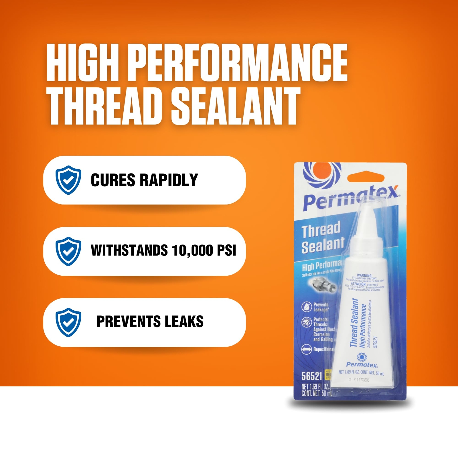 Permatex 56521 High Performance Thread Sealant 50 Ml Ship for sale ...