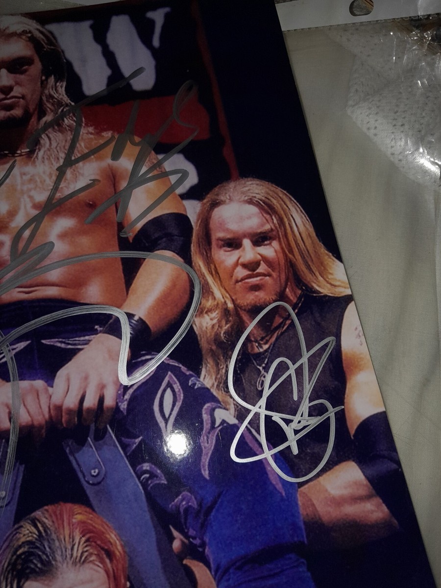 Gif De Jeff Hardy E Trish Stratus WWE Raw Magazine Signed By (4) With