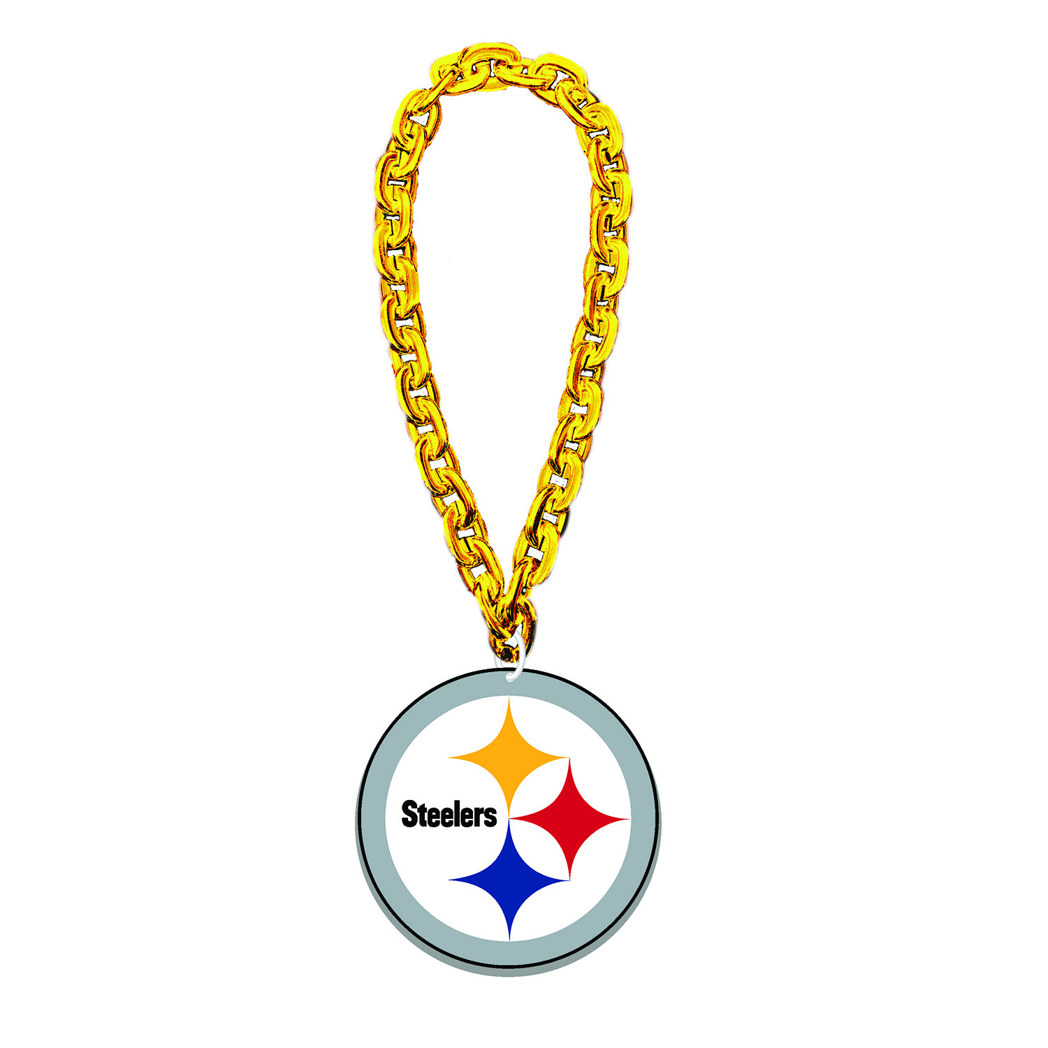 Pittsburgh Steelers Logo NFL Touchdown Fan Chain 10 Inch 3D Foam ...
