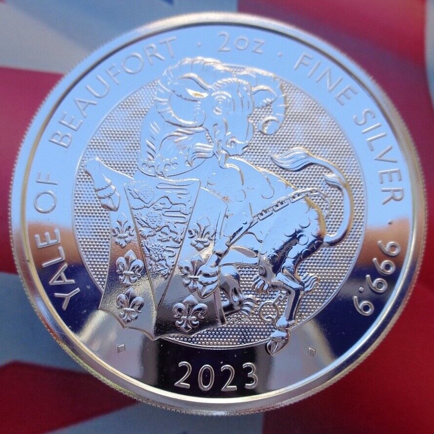 2023 GB 2 oz. YALE OF BEAUFORT #2 Tudor Beast coin .9999 ultra-fine ...