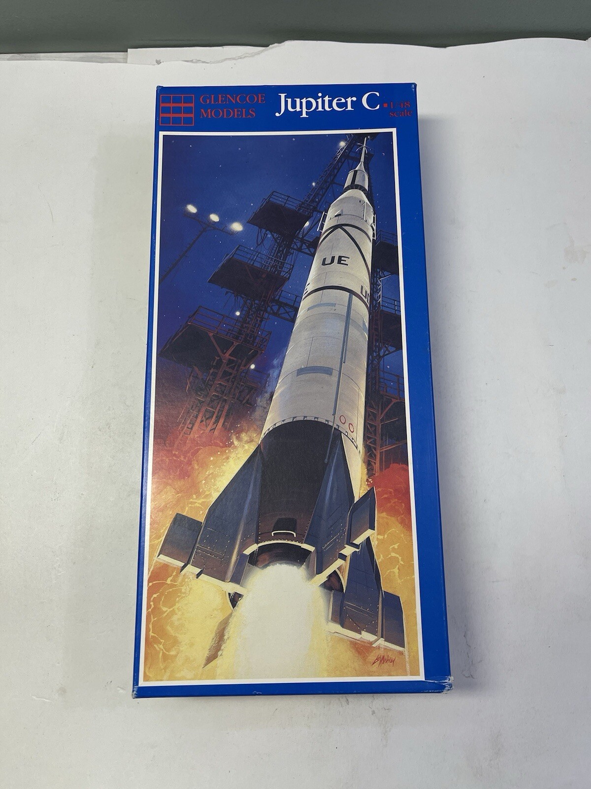 VINTAGE Glencoe Model US Jupiter C Rocket 1:48 SCALE KIT #05103 | eBay