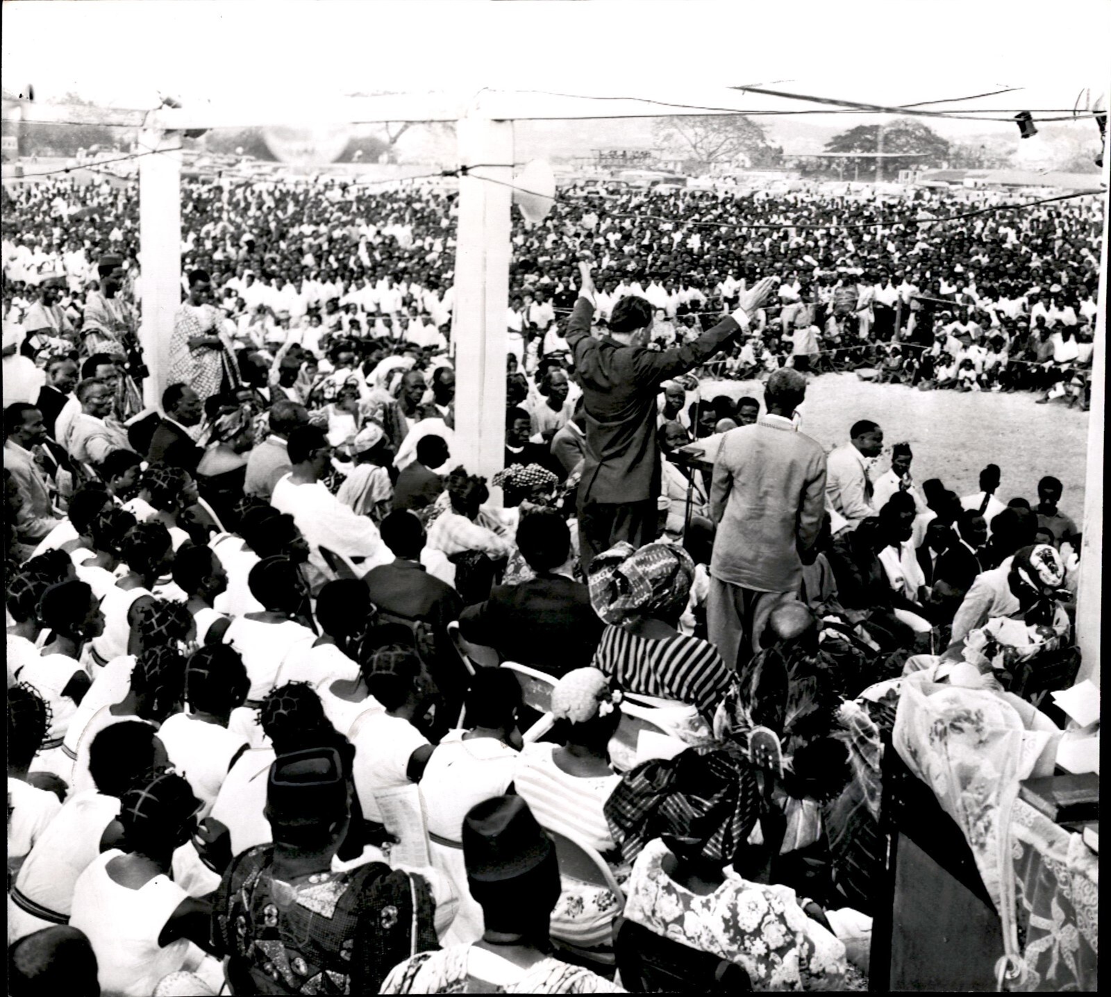 LD348 1960 AP Wire Photo REVEREND BILLY GRAHAM SERMON TRANSLATED INTO ...