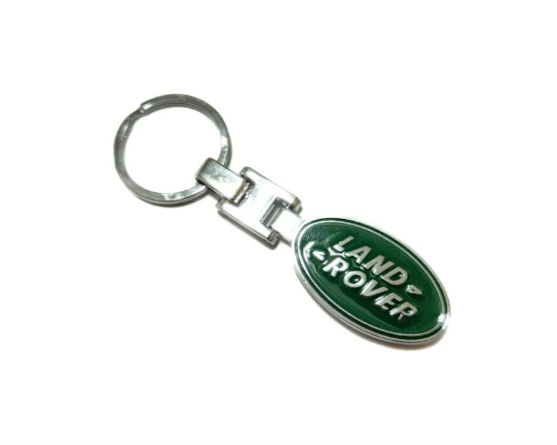 Land-Rover Evoque Discovery Defender Keychain Chrome and Green BRAND ...