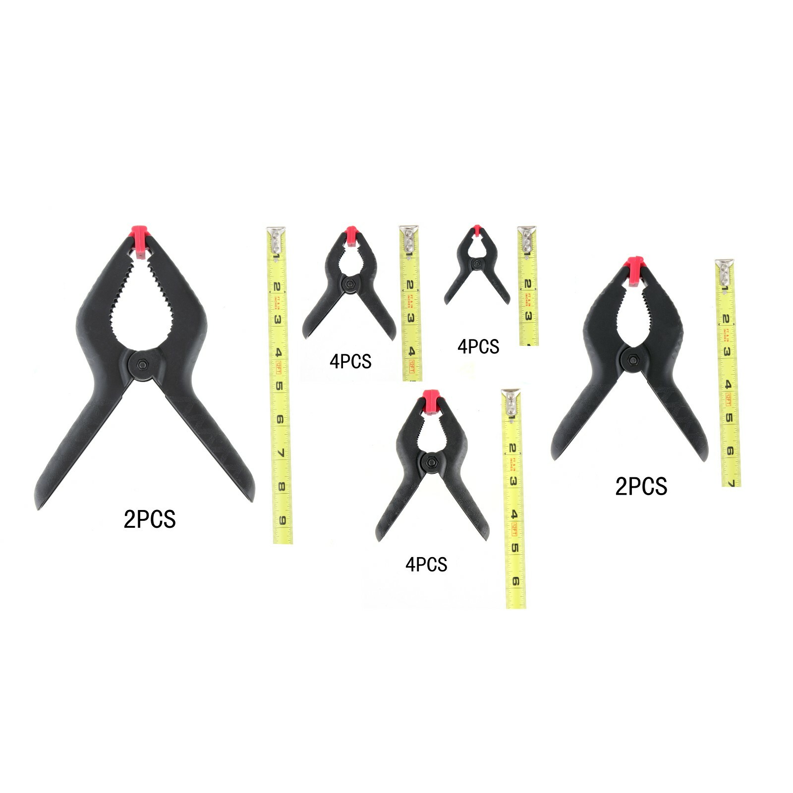 Household Craft 16 Pieces Heavy Duty Assorted Sizes Nylon Hand Spring ...