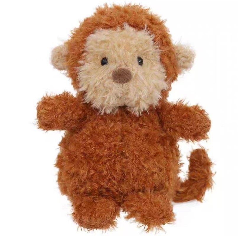 Jelly Plush Little Monkey Toy Stuffed Animal Doll Dust Bag 7" Christmas ...