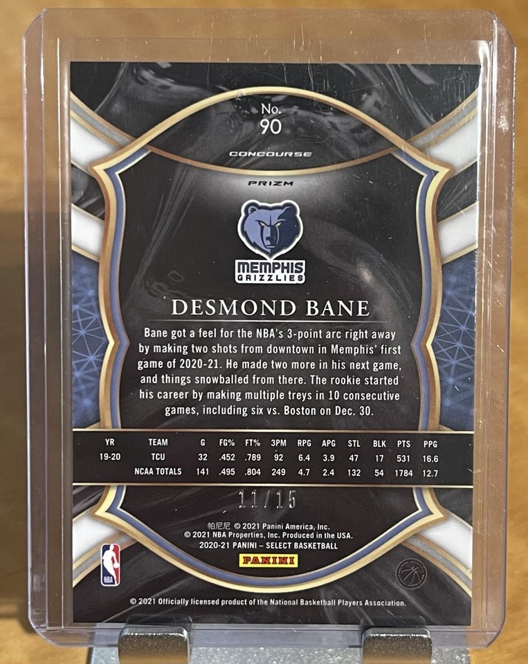 2020-21 Panini Select Basketball FOTL Orange Pulsar Rookie #90 Desmond ...