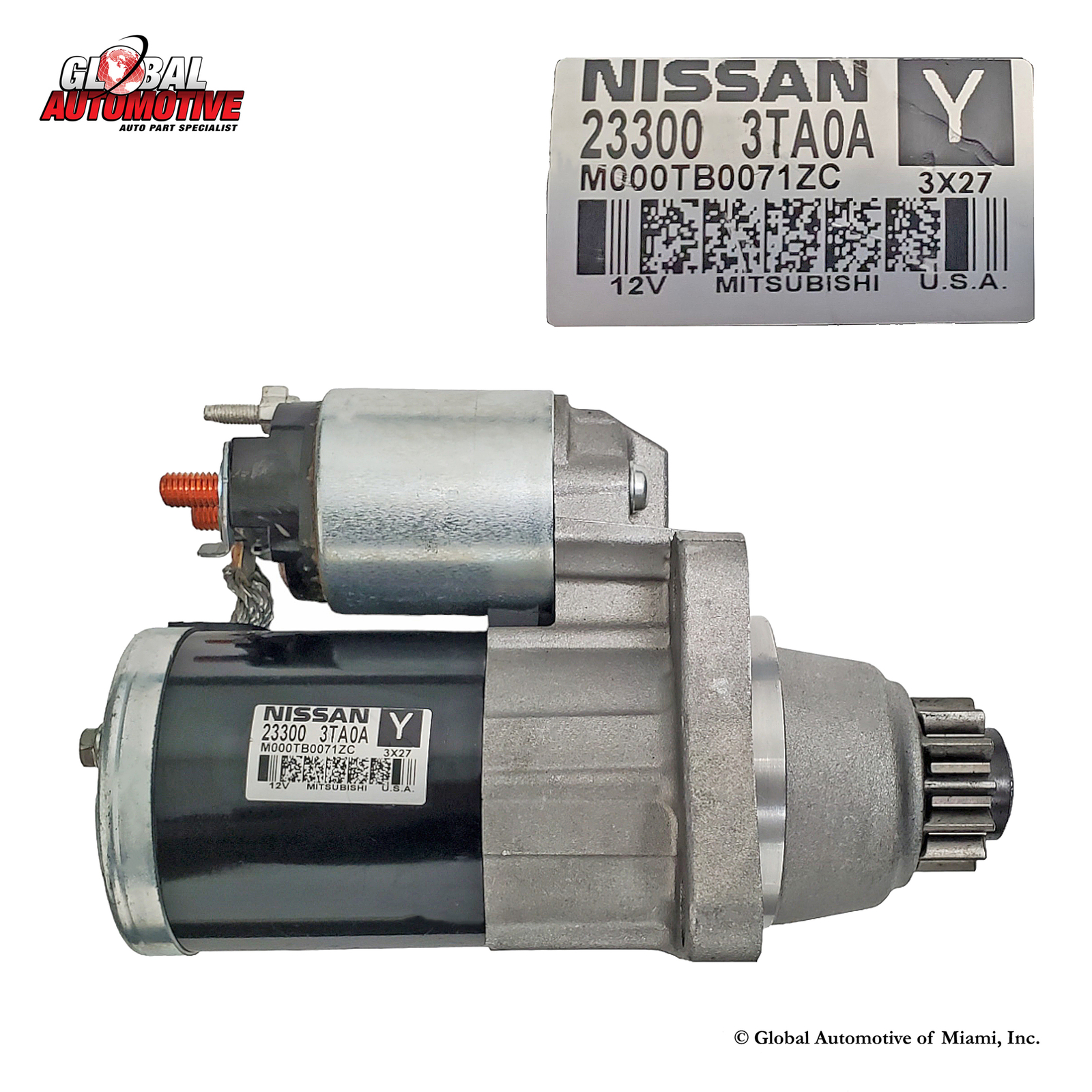 Nissan OEM 23300-3TA0A Starter Motor for 2013-2020 Nissan Altima Rogue ...