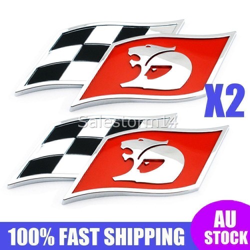 2PCS HSV Racing Flag Badge Emblem Holden Commodore V8 SV6 SS SV8 GTS R8 ...