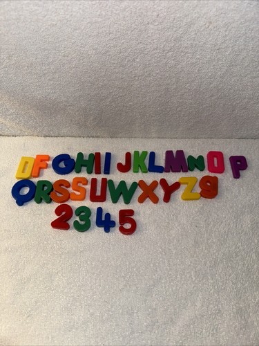 Vintage Lot of 27 Plastic Fridge Refrigerator Magnetic Alphabet Letters ...