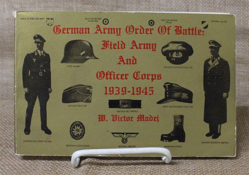 Military Book: German Army Order of Battle: Field Army & Officer Corps ...