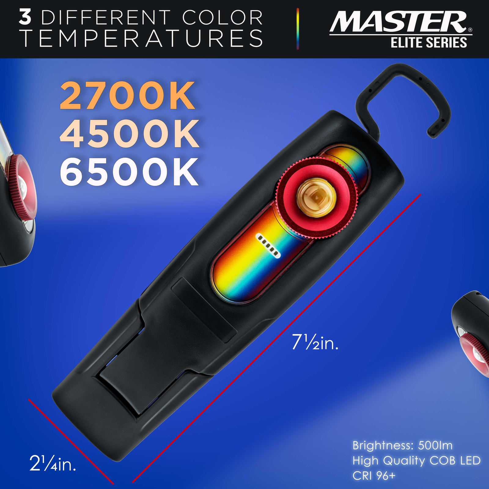 LED Color Matching Light, 500 Lumen, Paint Color Match, 3 Color Temp ...