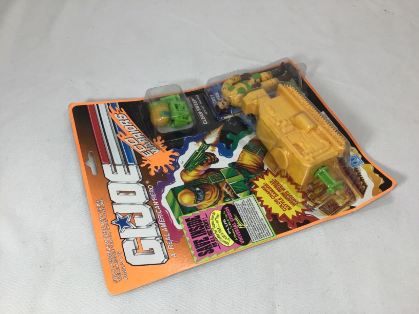 1991 Vintage Hasbro GI Joe Eco Warriors Clean Sweep Figure Carded MOC ...