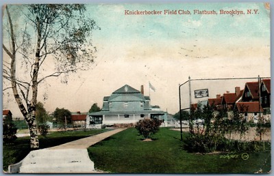 BROOKLYN NY FLATBUSH KNICKERBOCKER FIELD CLUB 1908 ANTIQUE POSTCARD | eBay