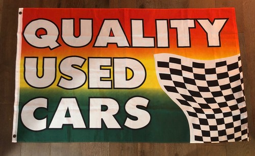 QUALITY USED CARS Flag 3x5 ft Business Advertising Sign Car Lot Auto ...