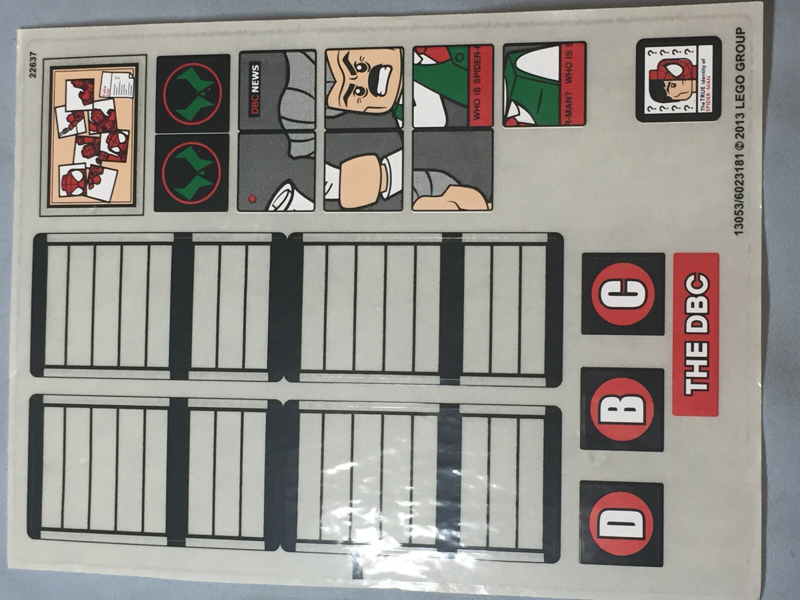 Authentic Lego Unused Sticker Sheet 76005 Daily Bugle Showdown 13053 | eBay