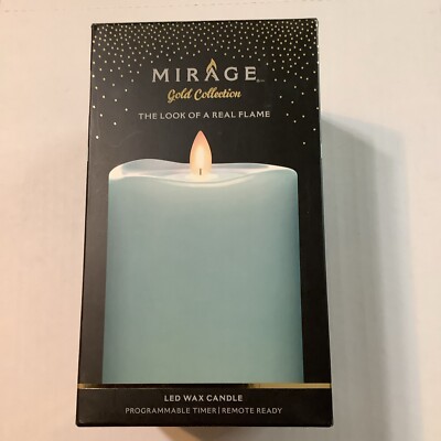 Mirage Gold Collection LED Wax Flameless Candle 3.75” By 6” In ...