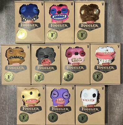 Complete Set of 10 BRAND NEW 💛 GOLD FUGGLERS Rare Collectible IN HAND ...