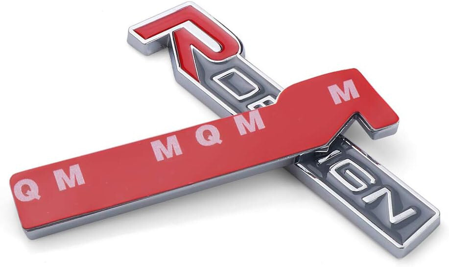 Volvo R DESIGN BLUE Silver Grill Badge Front Emblem XC60 V70 S60 V40 ...