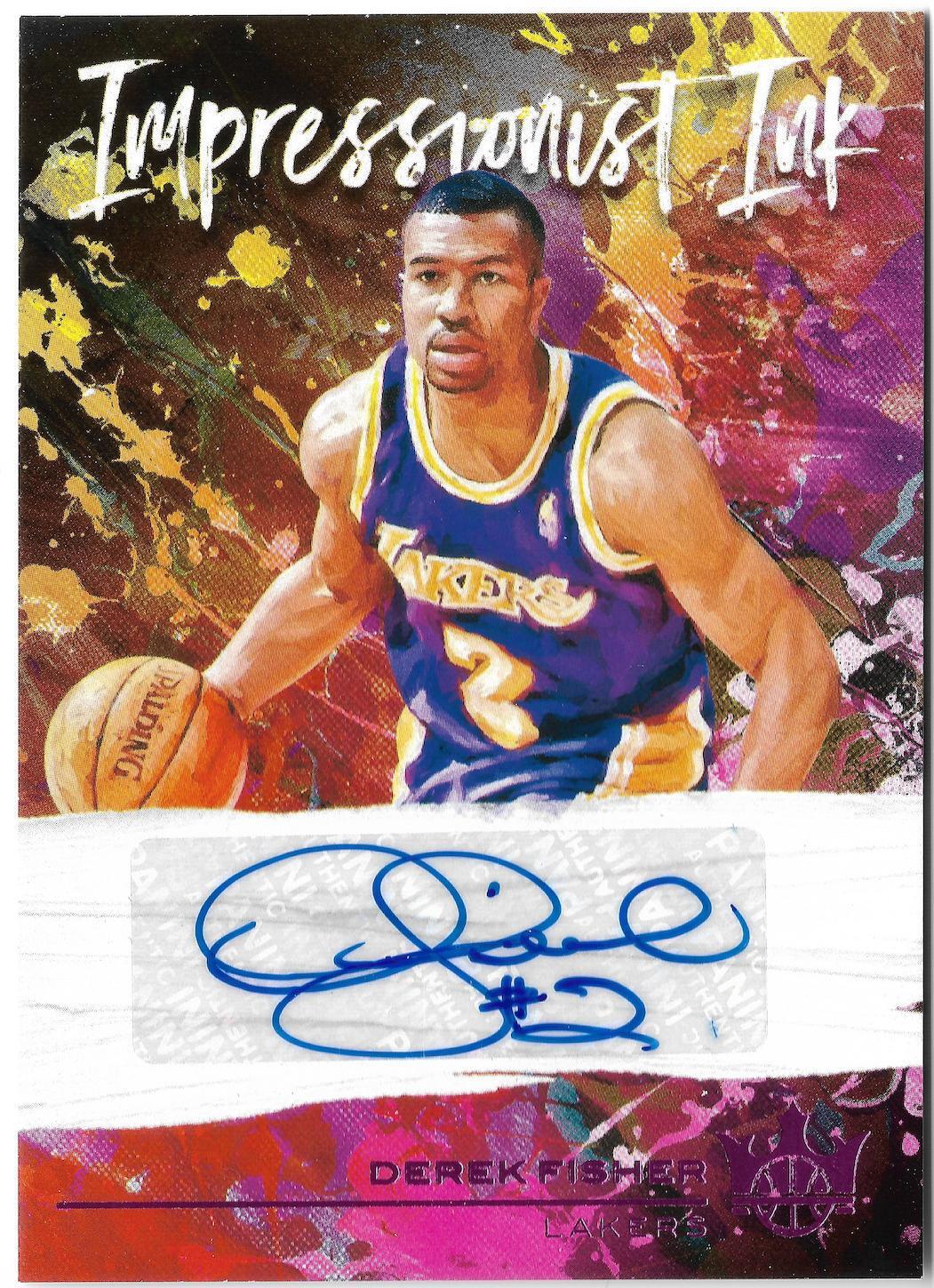 2020-21 Panini Court Kings - Impressionist Ink Derek Fisher #II-DFI ...