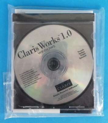 Claris Works 1.0 - Windows - Software - CD + Manual - Sealed | eBay