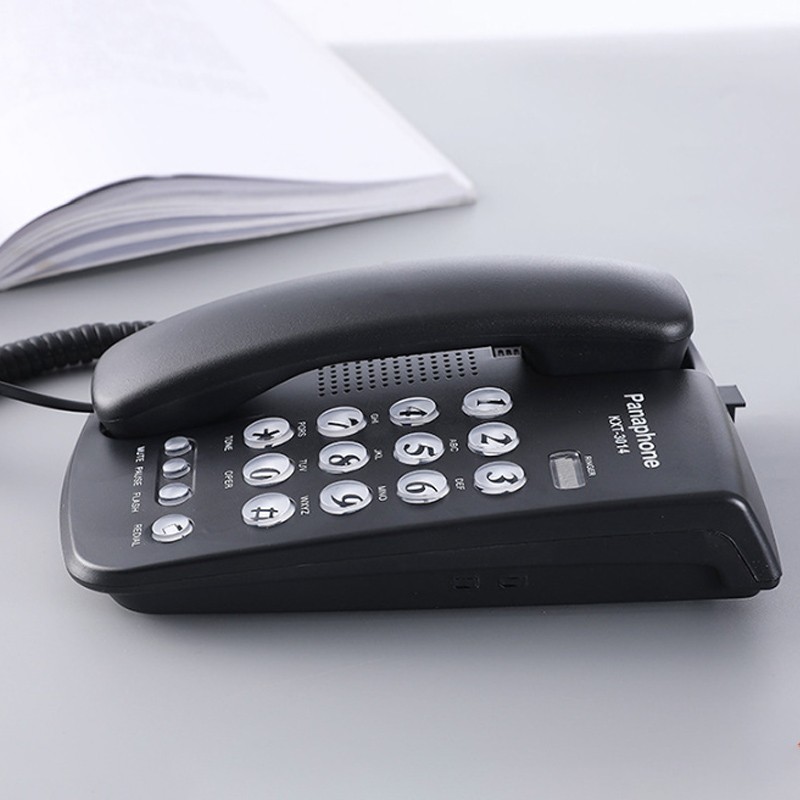 Large Button Landline Wired Telephone Desktop Corded Phone Mute Redial ...