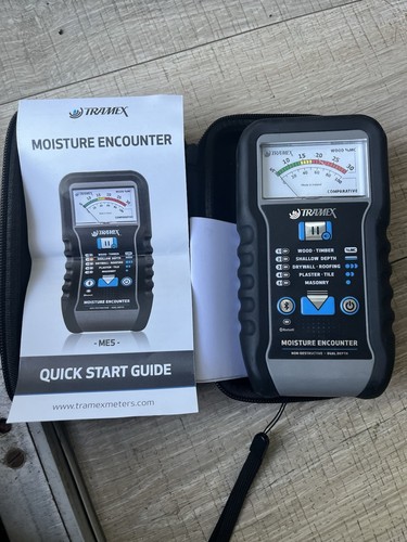 Tramex ME5 Moisture Encounter Non-Destructive Dual Depth Moisture Meter ...