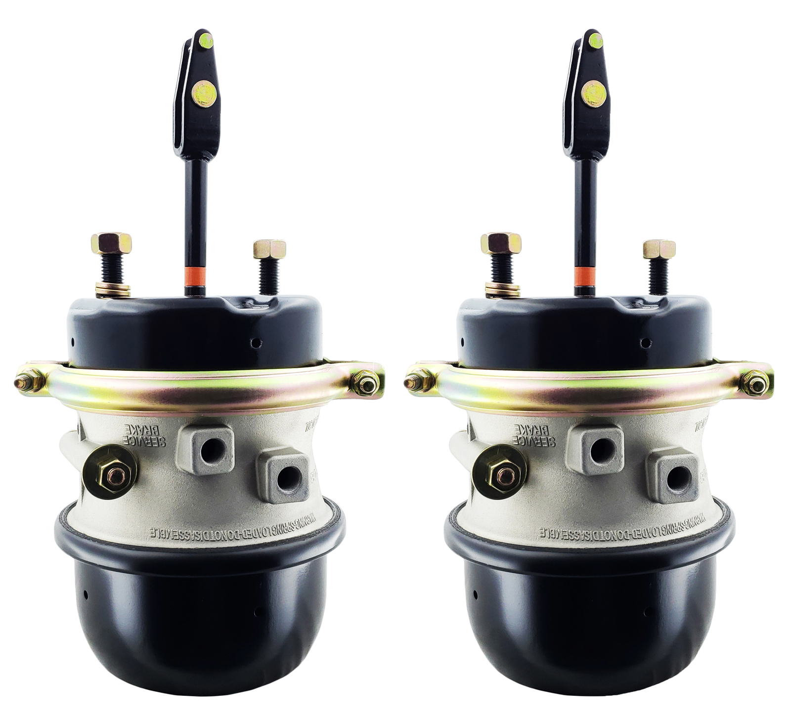 2x Long Stroke Air Brake Chamber 3"Type 3030 Welded Clevis Replaces ...