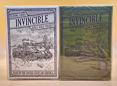 Invincible Playing Cards - Kings Wild Project - 2 Deck Set - Standard ...