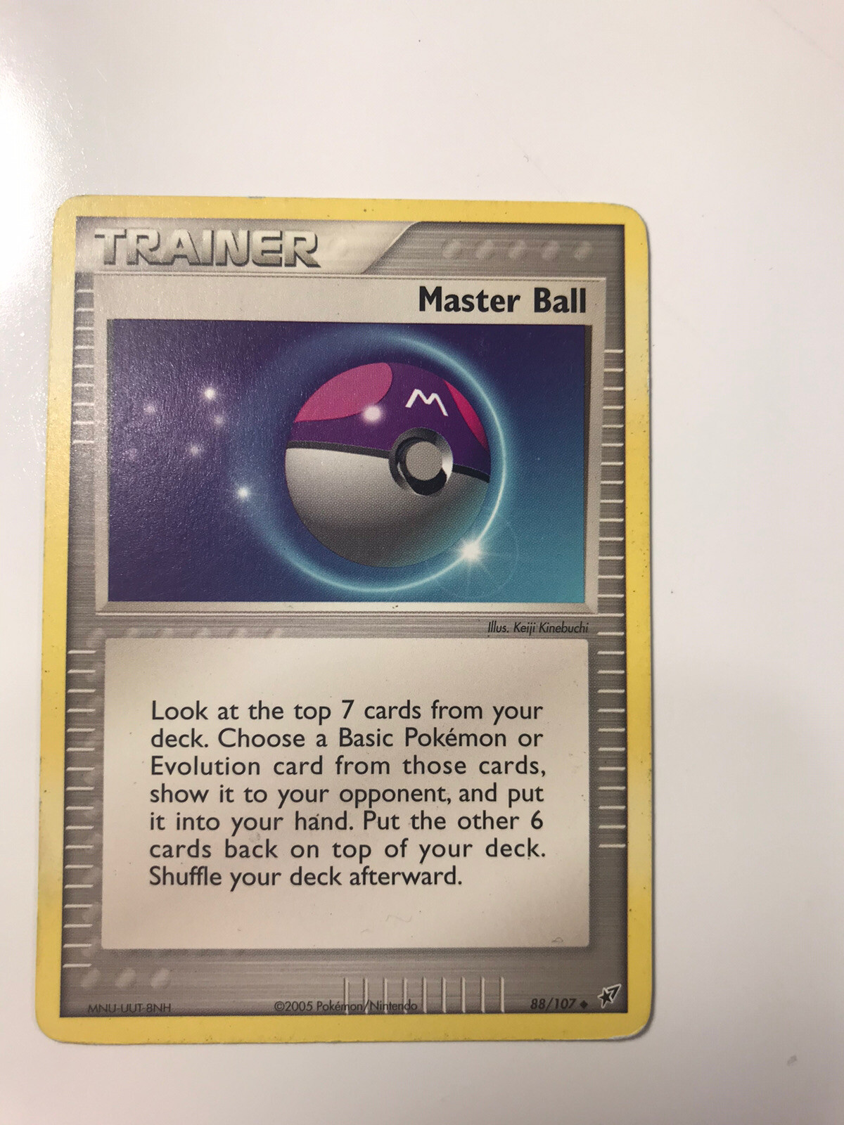 Pokemon 2005 Master Ball Trainer Non-Holo Card 88/107 - NM C | eBay