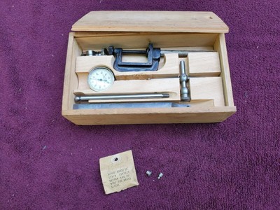 Vintage Starrett No. 196-A Dial Indicator Set, Wood Box. | eBay