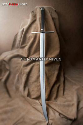 31''Custom Hand Forged J2 Steel Battle Ready Hunting Falchion Sword ...