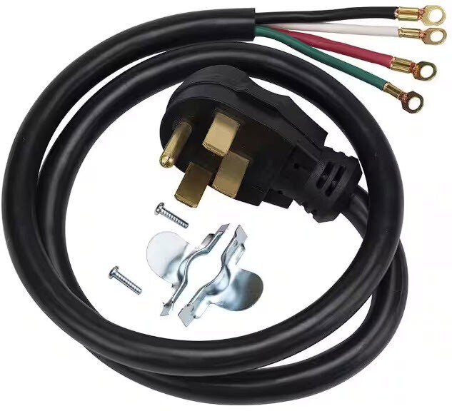NEW 4 Ft Long Genuine OEM GE WX09X10035 Range Oven Power Cord 40A 4 ...