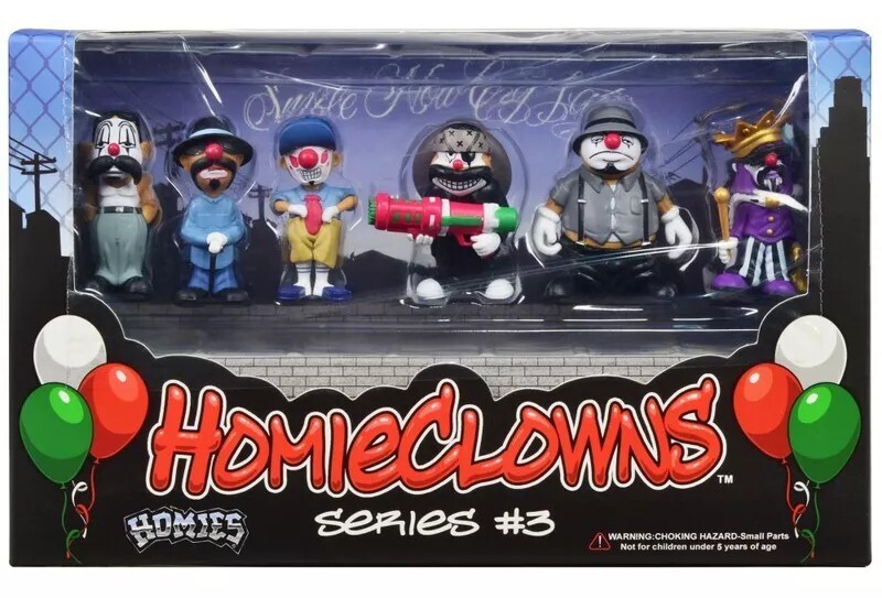 NEW HOMIES CLOWNS SERIES 3 FIGURES SET OF 6 PCS 2 INCH SEALED NEW ...