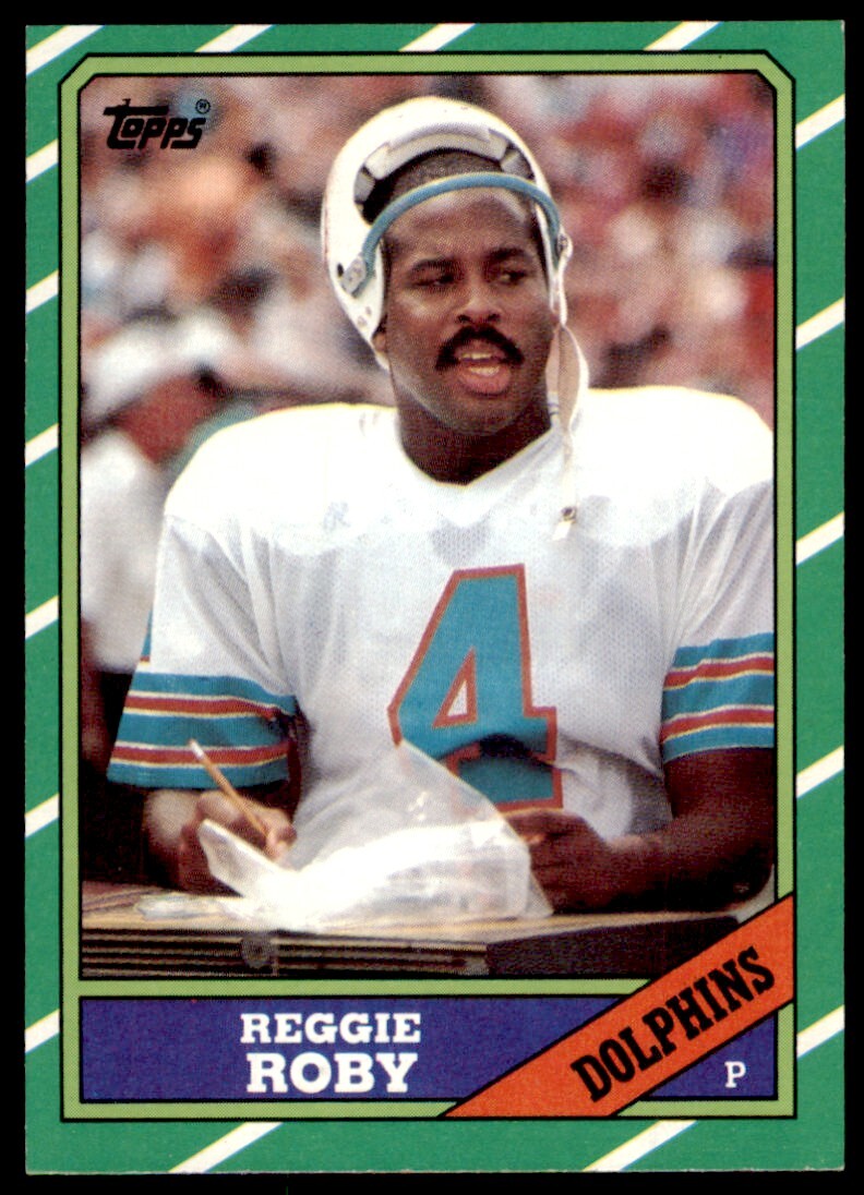 1986 Topps Reggie Roby Miami Dolphins #59 | eBay