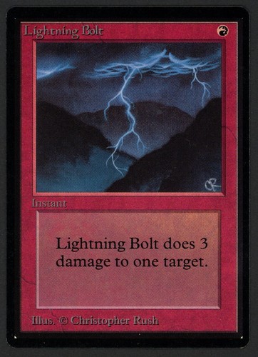 ***Beta Lightning Bolt*** MTG Beta Magic Kid Icarus | eBay