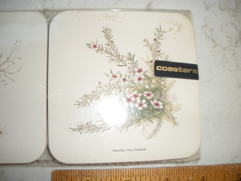 6 Jason coasters New Zealand wild flowers NEW in package LOVELY | eBay