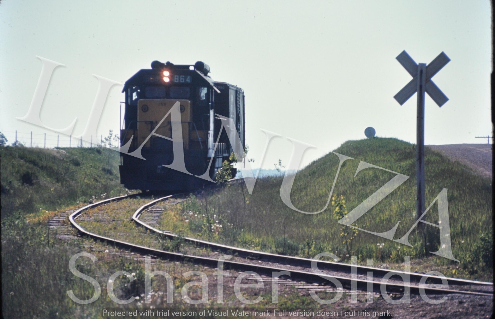 Original Slide CNW GP35 Lancaster WI [Ridge Runner Line] June 1971 | eBay