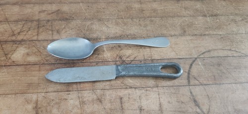 WW2 US American Spoon and Eating Knife | eBay