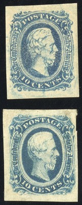 Confederate CSA Stamps # 11+12 MH VF | eBay