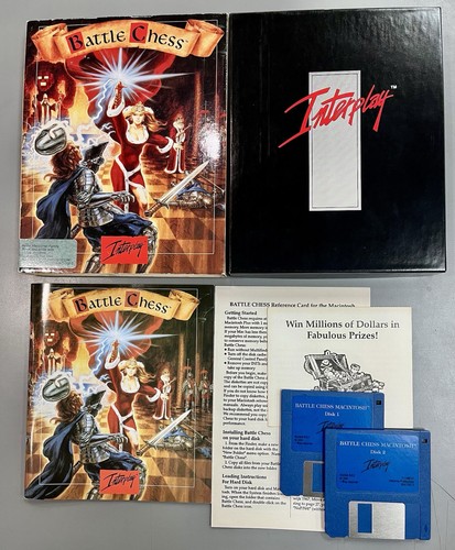 Battle Chess (Interplay, 1990) Apple Macintosh B&W Version 3.5” Floppy ...