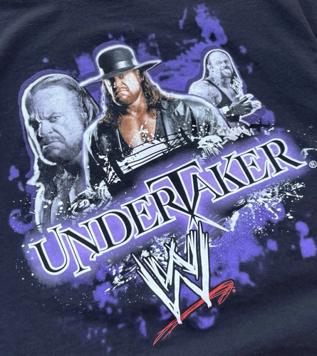 Mens Size XXL Undertaker Black & Purple Cotton T-Shirt Vintage 2007 WWE ...