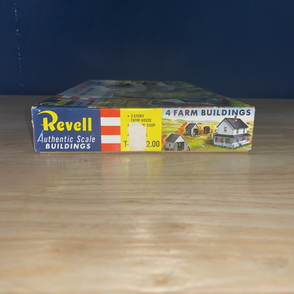 Original Revell HO scale 4 Farm Buildings Kit - Open | eBay
